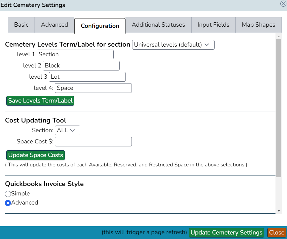 Customize Your Cemetery Software Experience with the Edit Cemetery Tool