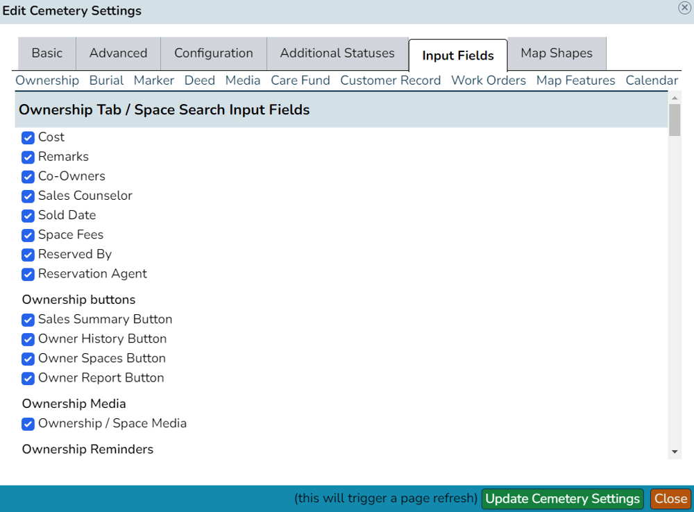Customize Your Cemetery Software Experience with the Edit Cemetery Tool
